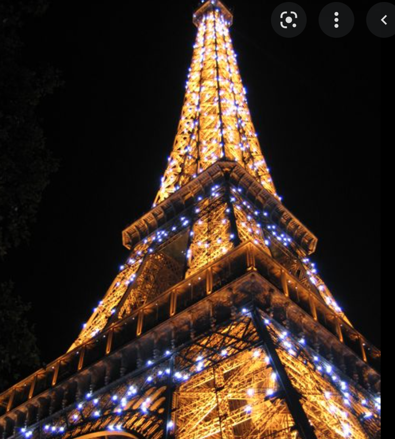 Eiffel Tower At Night Sparkling Eiffel Tower At Night Sparkling